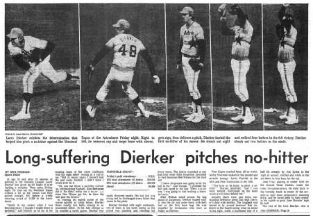 Larry Dierker’s no-hitter